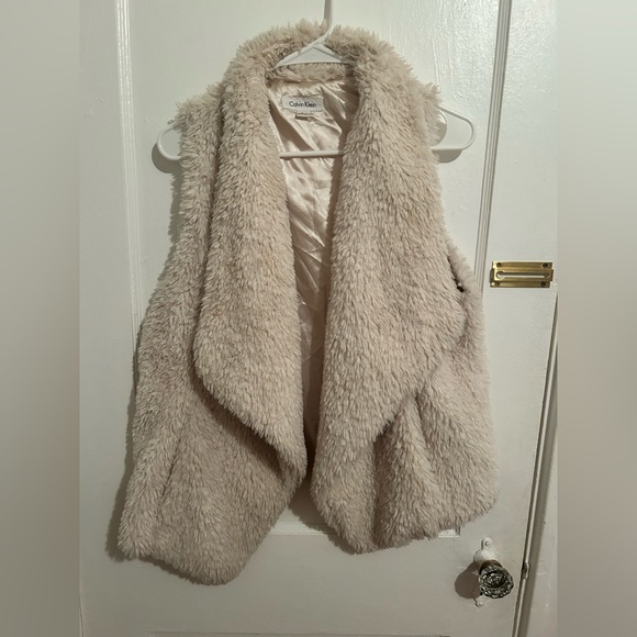 Calvin Klein | Jackets & Coats | Calvin Klein Fuzzy Vest | Poshmark